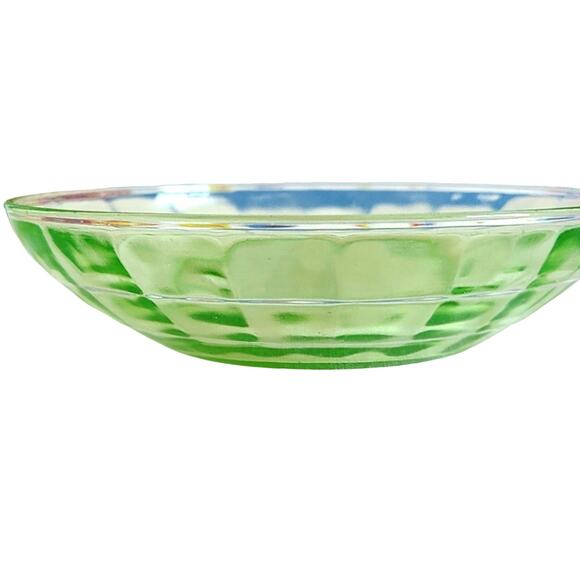 Anchor Hocking | Dining | Antique Anchor Hocking Green Glass Block ...